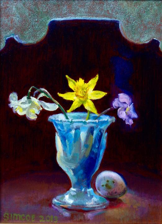 Gerald Simcoe, _Three Small Flowers_ | Powered by Givergy