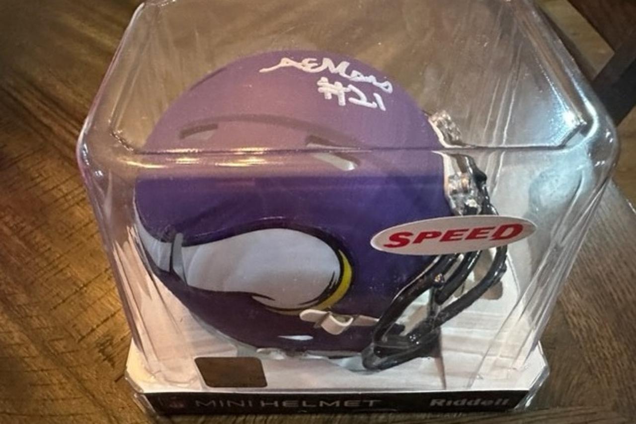 Vikings Signed Mini Helmet | Powered by Givergy