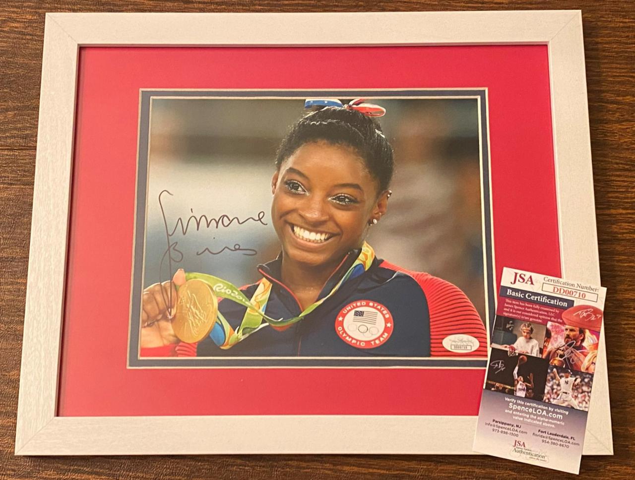 Framed Simone Biles Autographed Picture | Powered by Givergy
