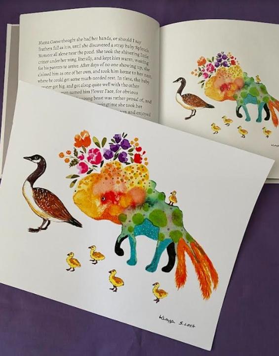 May Flowers Book/Goose/Flower Face Print-Loya | Powered by Givergy