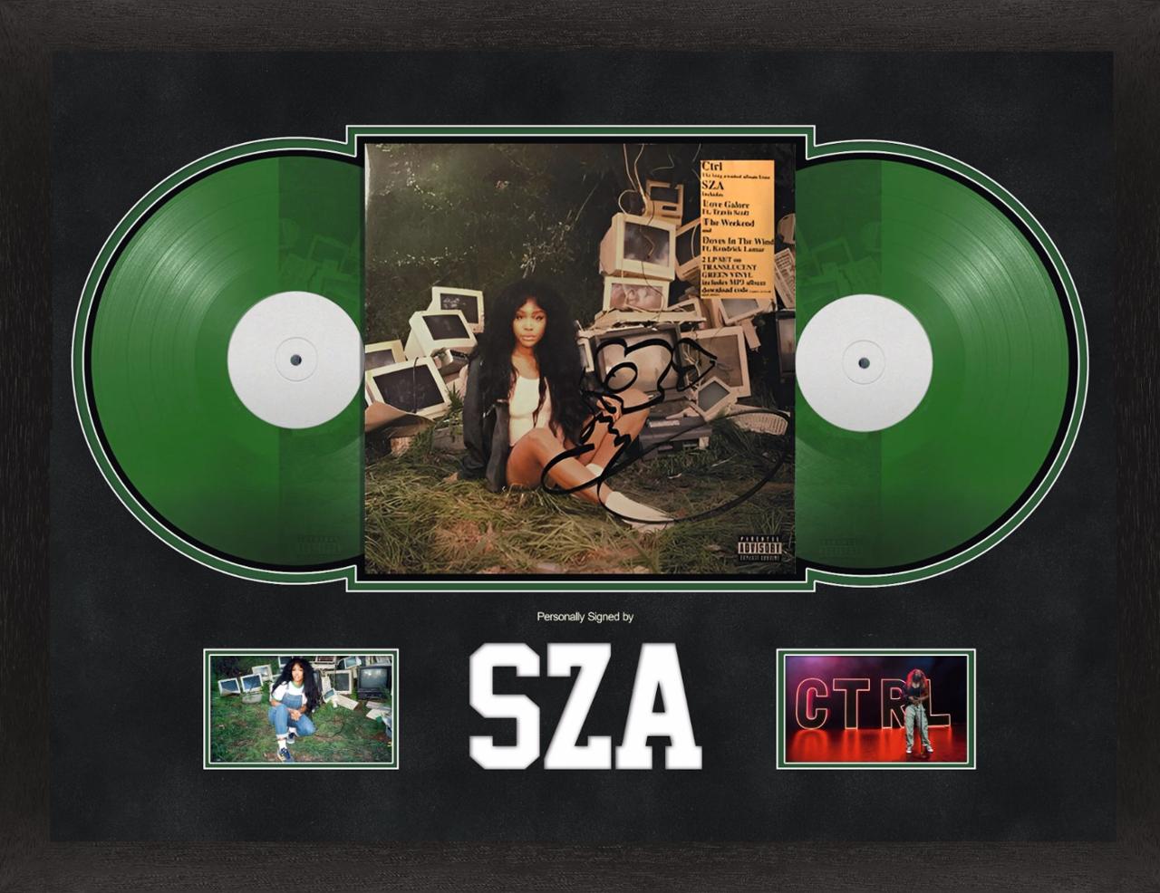SZA Signed 'Ctrl' Vinyl Insert Framed Display | Powered by Givergy