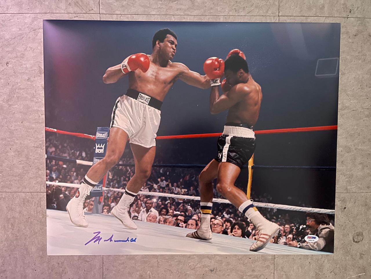 Muhammad Ali Hand Signed Custom Framed Photo | Powered by Givergy