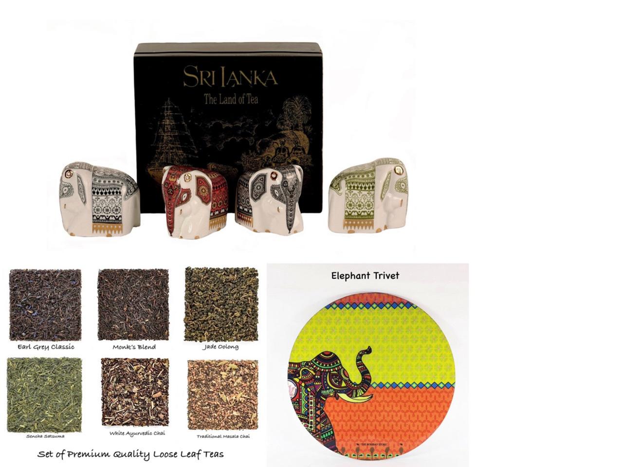 Vintage Ellie Tea Caddies, Premium Loose Teas & Trivet | Powered by Givergy