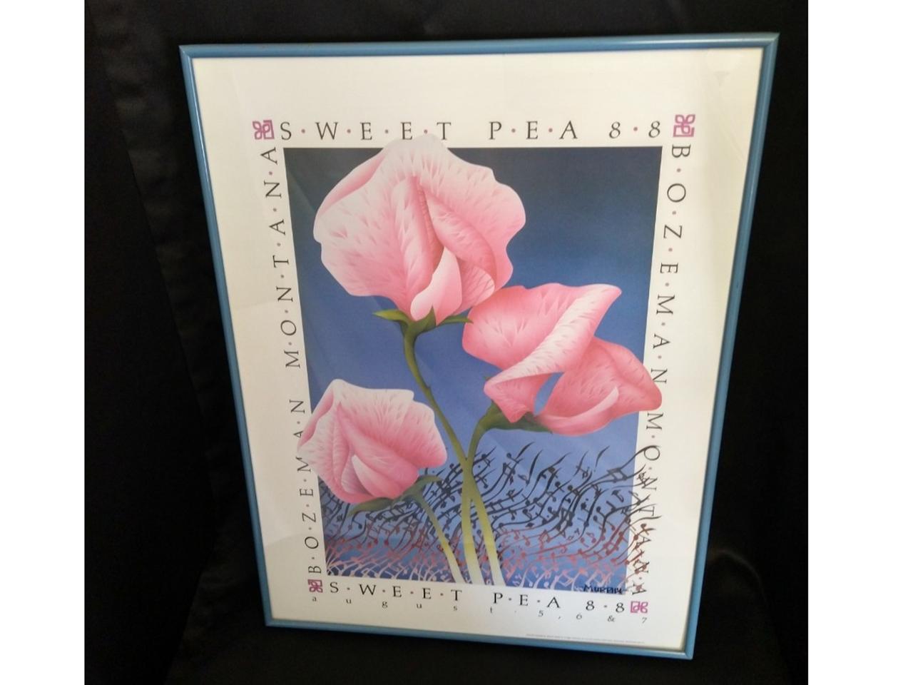 1988 Bozeman Sweet Pea Festival Framed Poster | Powered by Givergy
