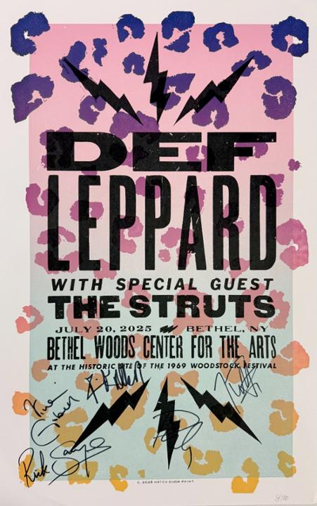 Signed Def Leppard Poster | Powered by Givergy