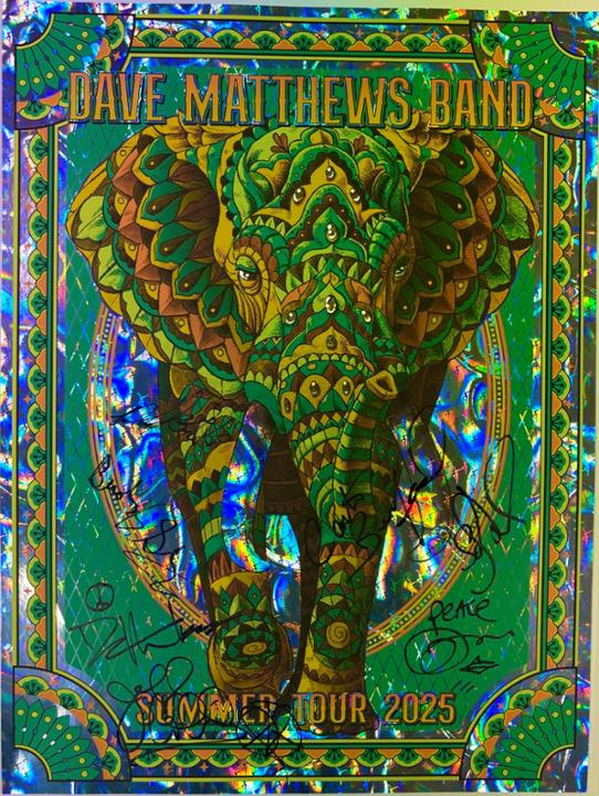 Signed Dave Matthews Band Poster | Powered by Givergy
